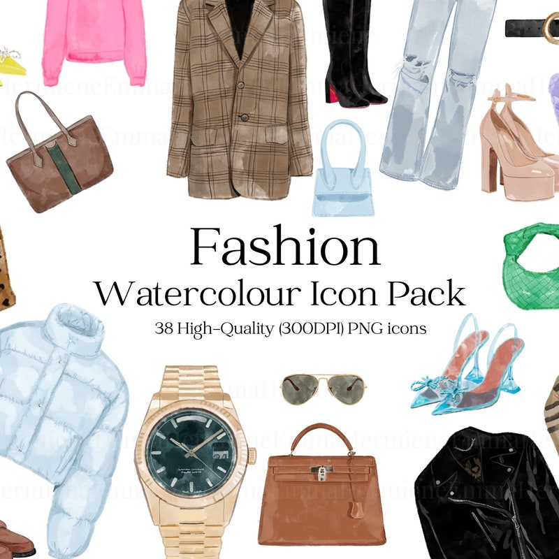 Watercolor Fashion - Etsy