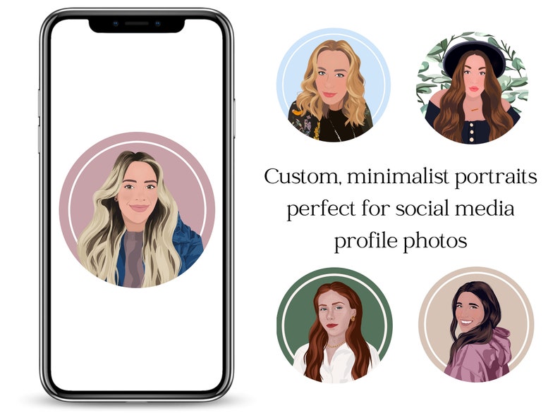 Custom Digital Social Media Profile Photo Cartoon Avatar - Etsy
