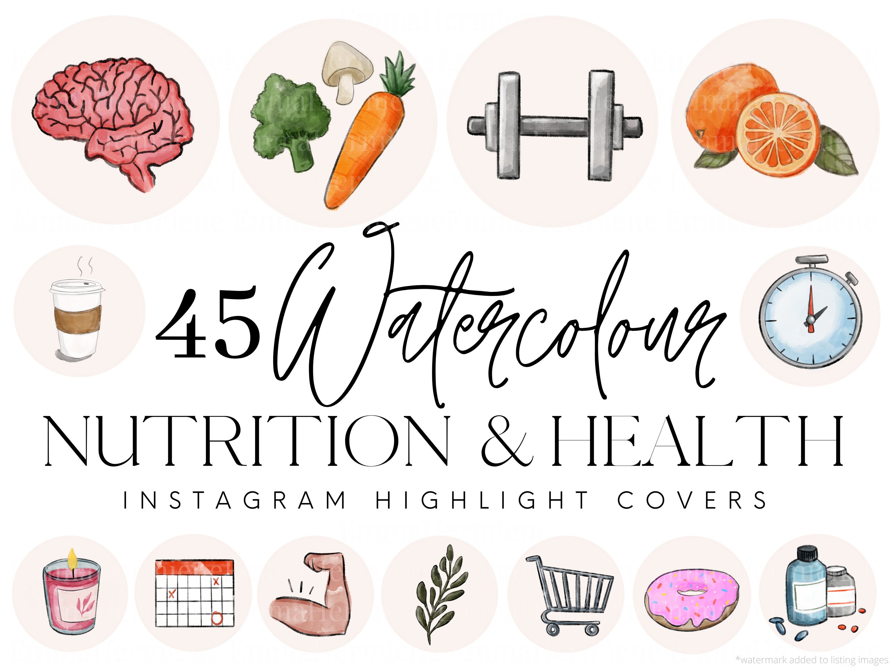 Nutrition, Health & Wellness Instagram Highlight Covers | 45 ...