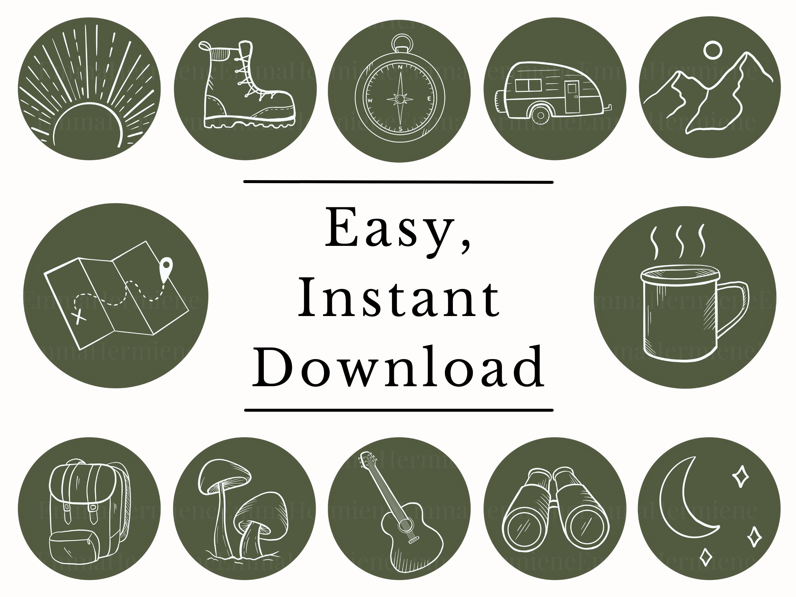 Outdoor Adventure Instagram Highlight Covers Minimalist - Etsy