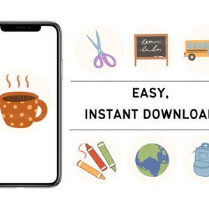 School Teacher Instagram Highlight Covers | 30 Simple Colourful Boho ...