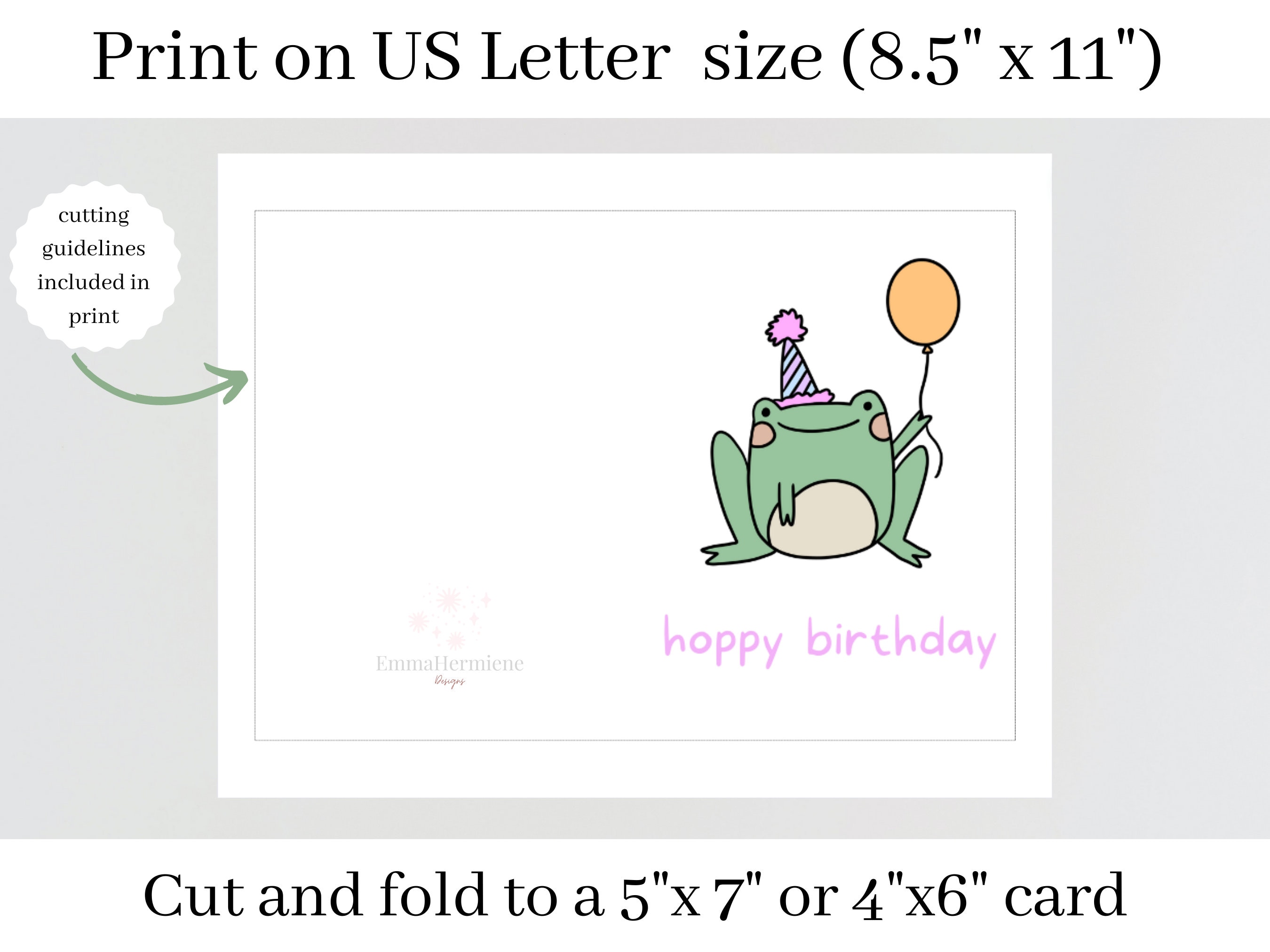 Printable Frog Birthday Card Instant Digital Download Funny - Etsy ...