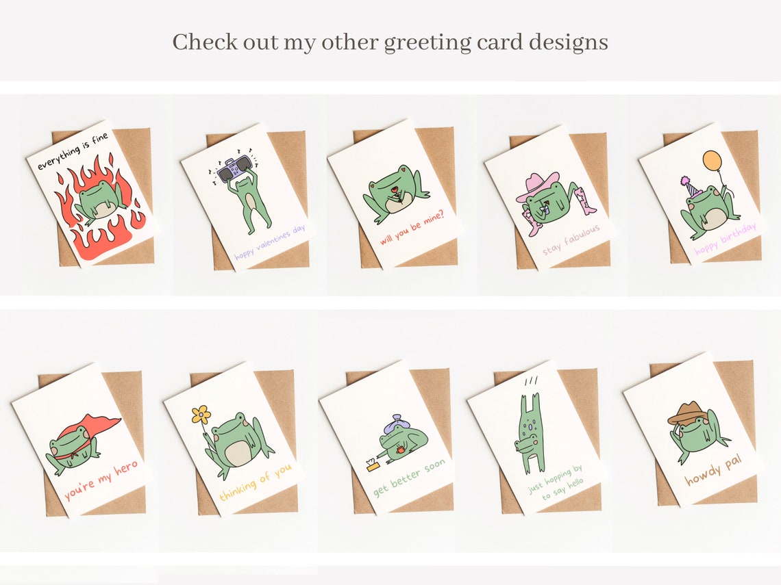 Get Better Soon Frog Card | Instant Digital Download, Printable ...