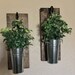 Large Hanging Galvanized Pails With Flowers or Greenery, Rustic Home ...