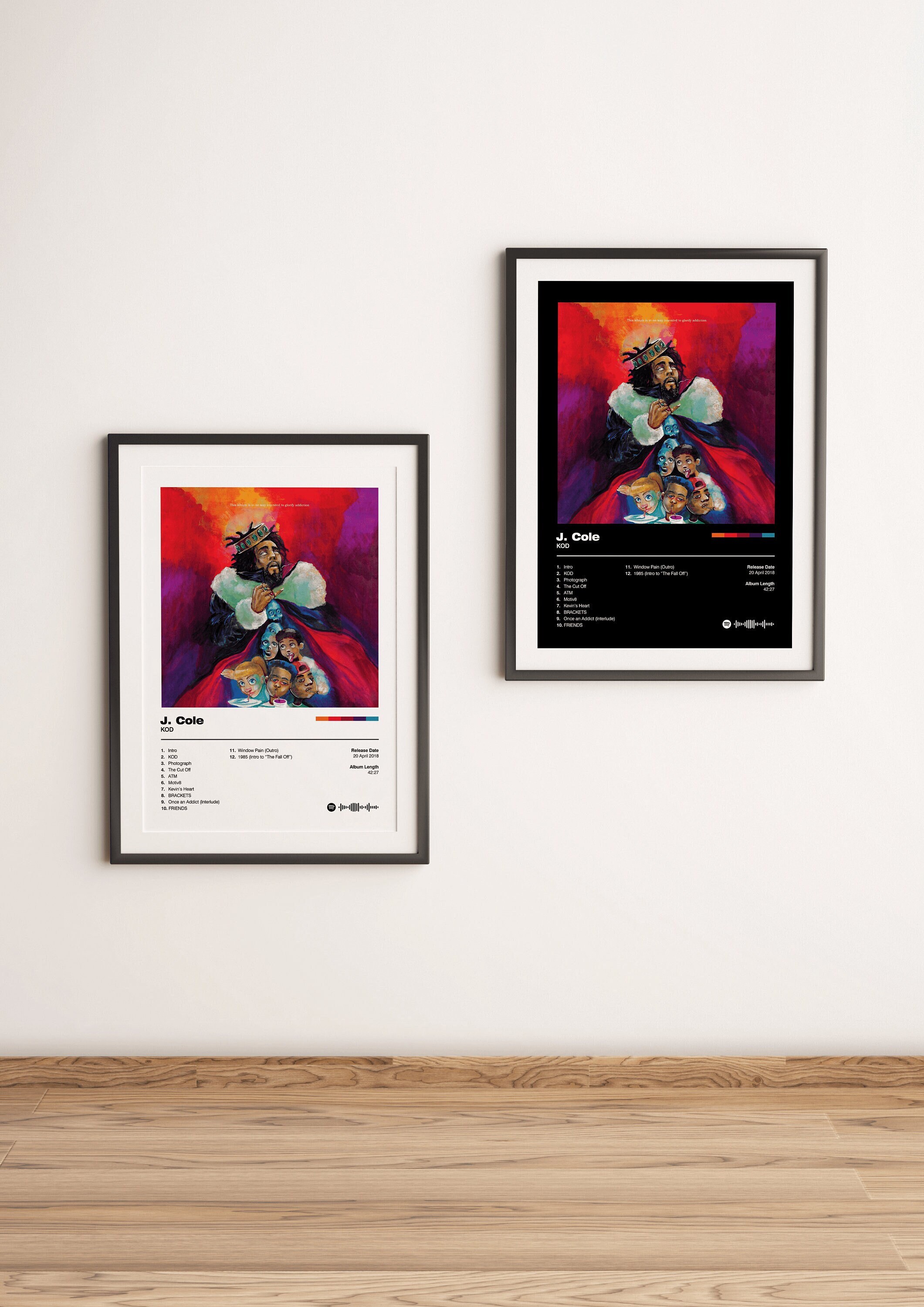 J. Cole KOD Album Cover Poster Spotify Poster Cover Wall - Etsy
