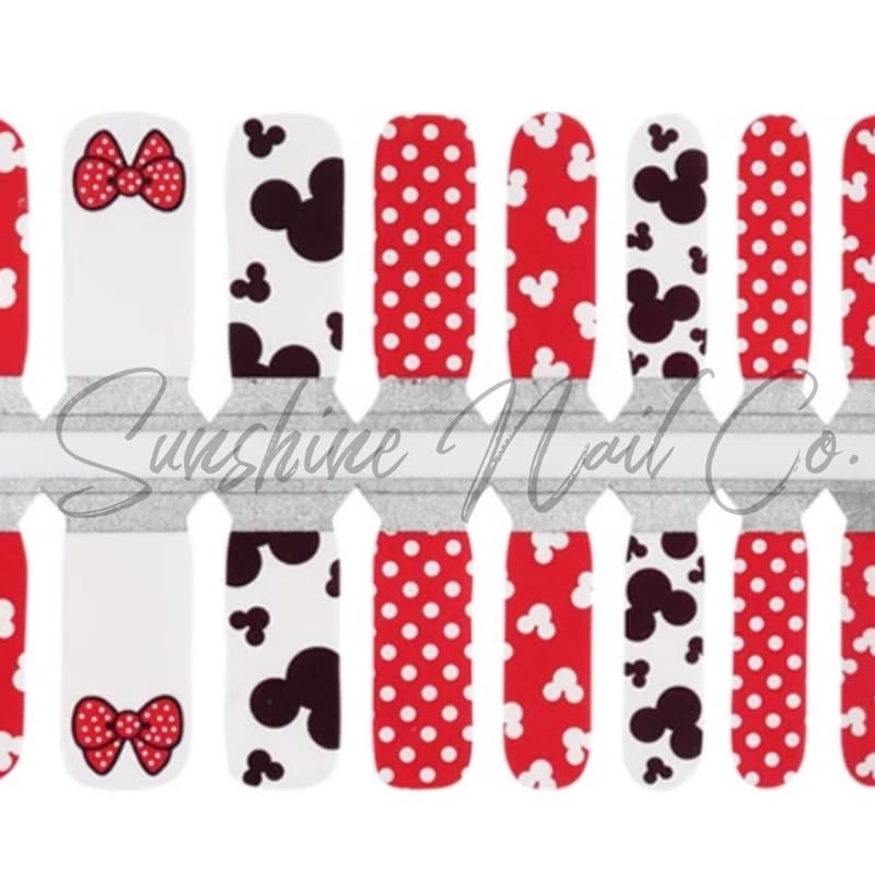 Minnie Mouse Nails - Etsy