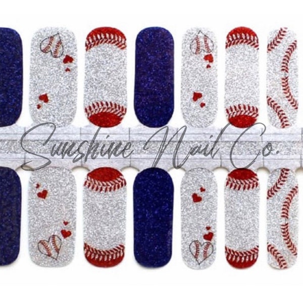 Baseball Nails - Etsy