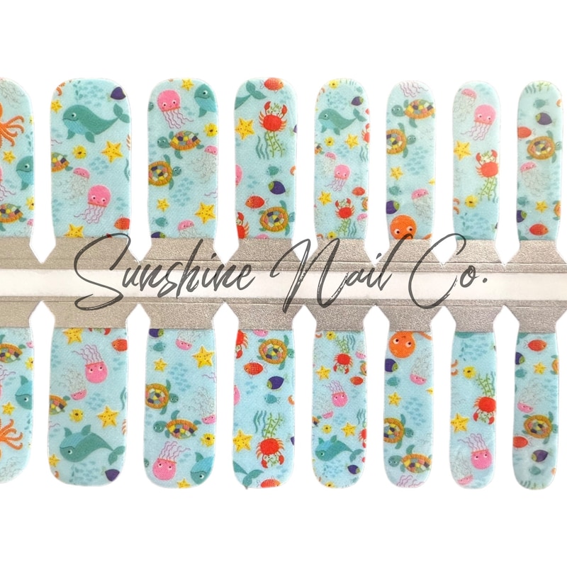 Sea Animal Nail Sticker - Etsy