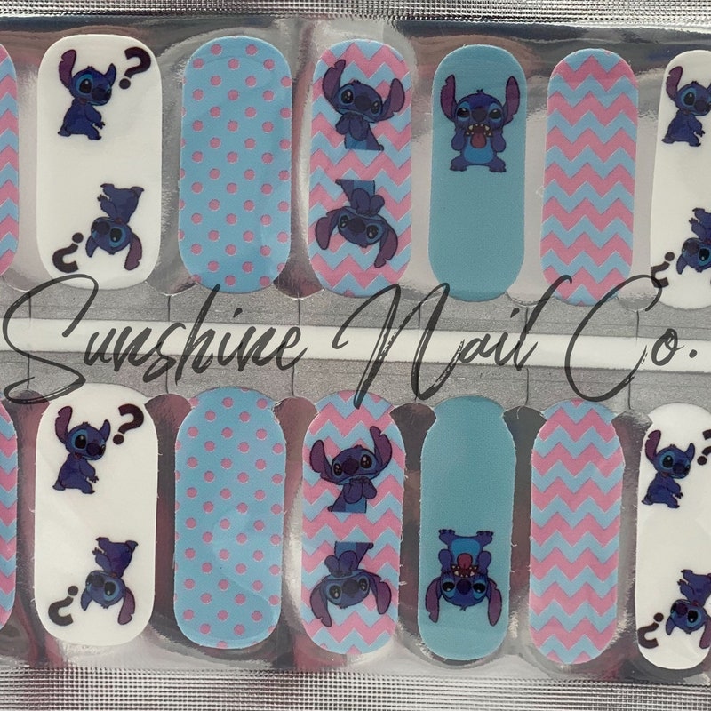 Lilo and Stitch Nails - Etsy