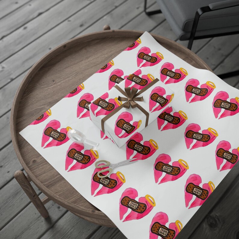 Jesus Heals Heart Wrapping Paper, Fun Gift Wrap for Valentine's Day ...