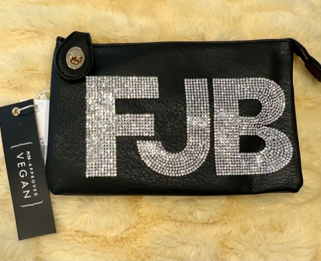 Black Bling FJB Crossbody With Extra Closure in Gold LGBFJB Lets Go ...
