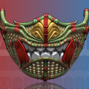Shang Chi Mask 3D Resin Print Modeled by Wekster - Etsy