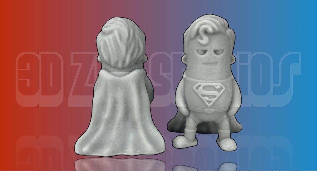 Superman Mini Dude 3D Resin Print Modeled by Wekster - Etsy.de