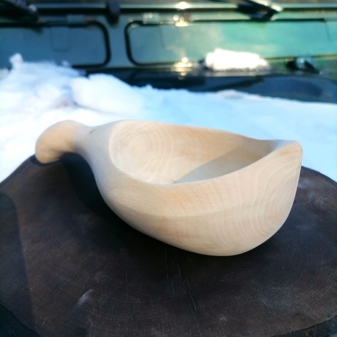 Wooden Kuksa – Swedish Birch Mug for Nature & Outdoor Lovers | Hand ...