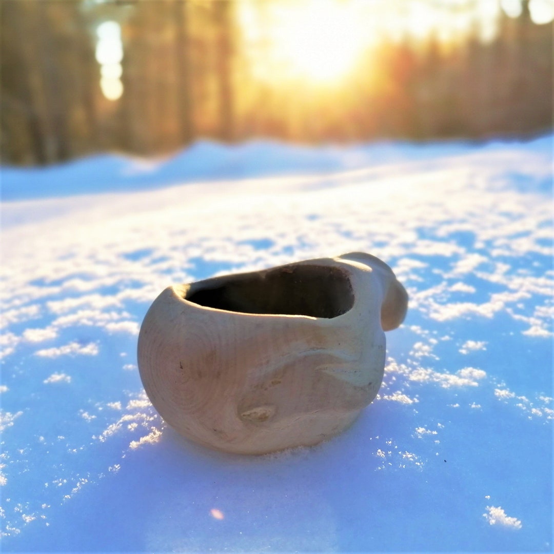 Small Wooden Kuksa for Strong Drinks, Whisky Mug, Bushcraft Cup, Kåsa ...