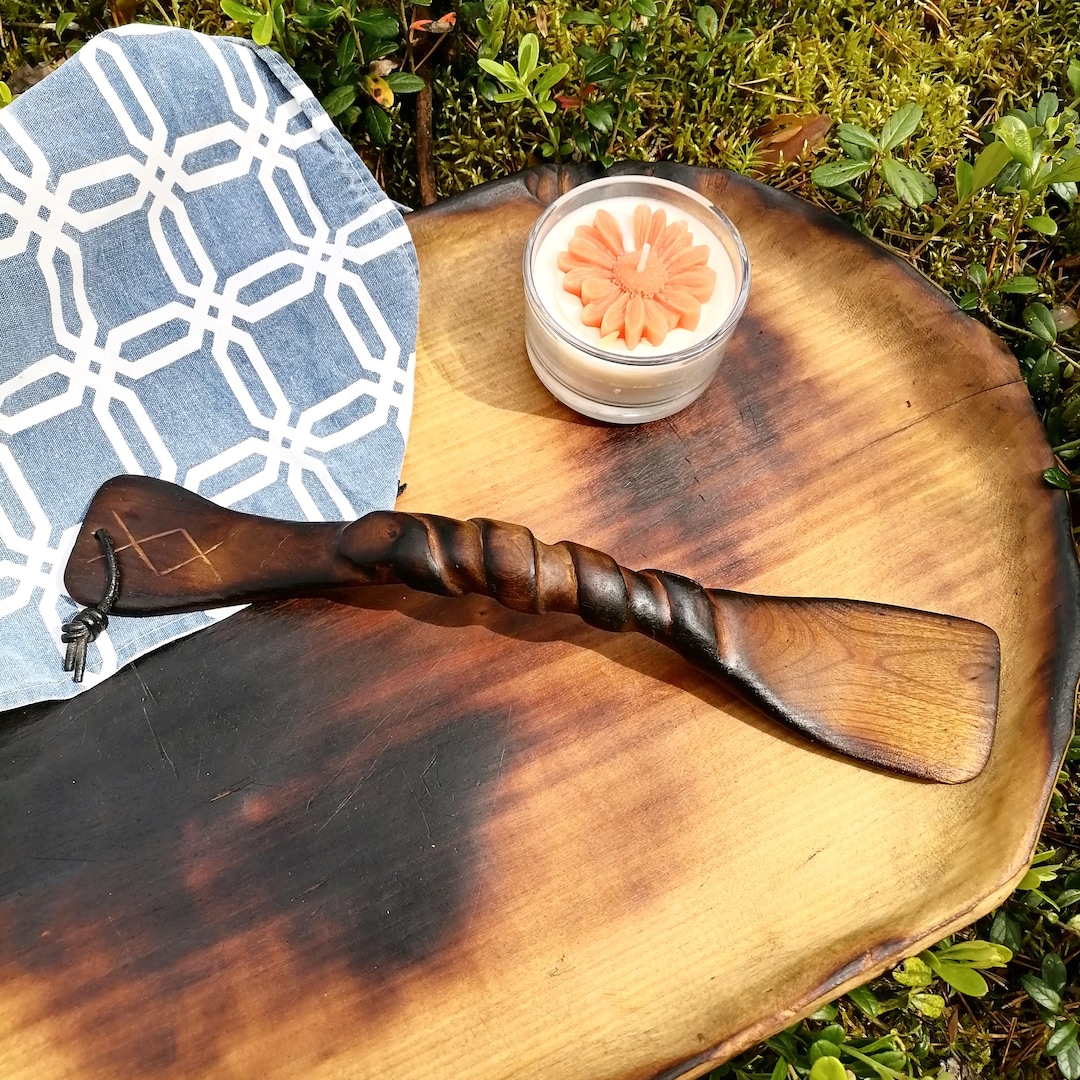 Wooden Spatula - Pancake Flipper - Handmade Food Turner Cooking Tool ...