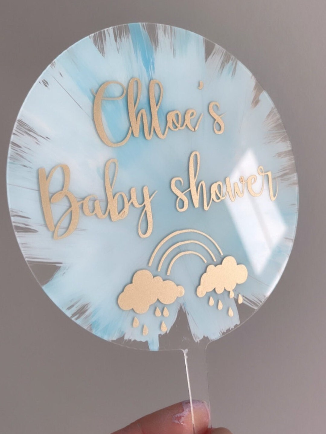 TOP QUALITY Acrylic Baby Shower Cake Topper - Etsy