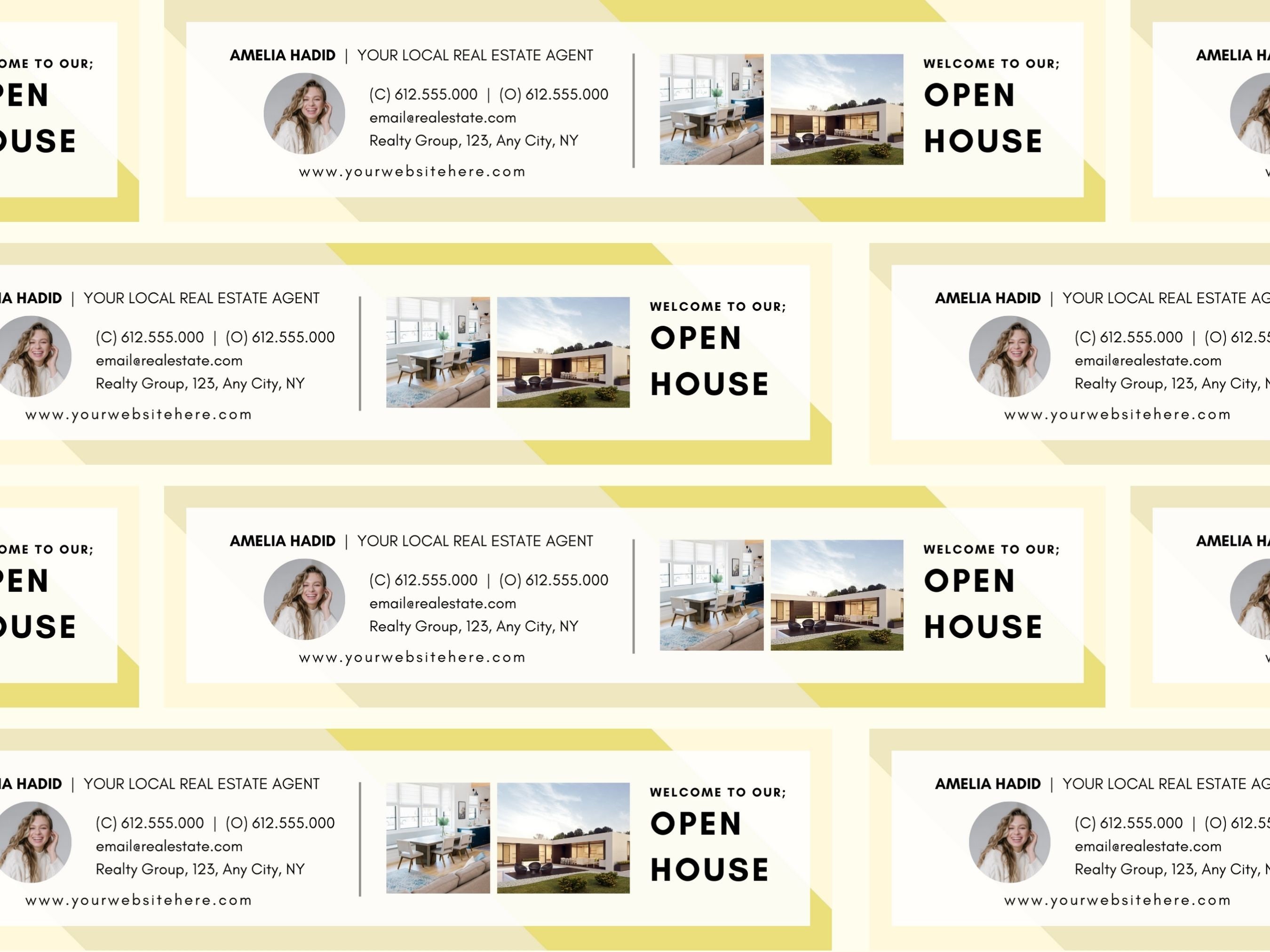 Open House Water Bottle Label, Open House Bottle Tag, Real Estate Water ...