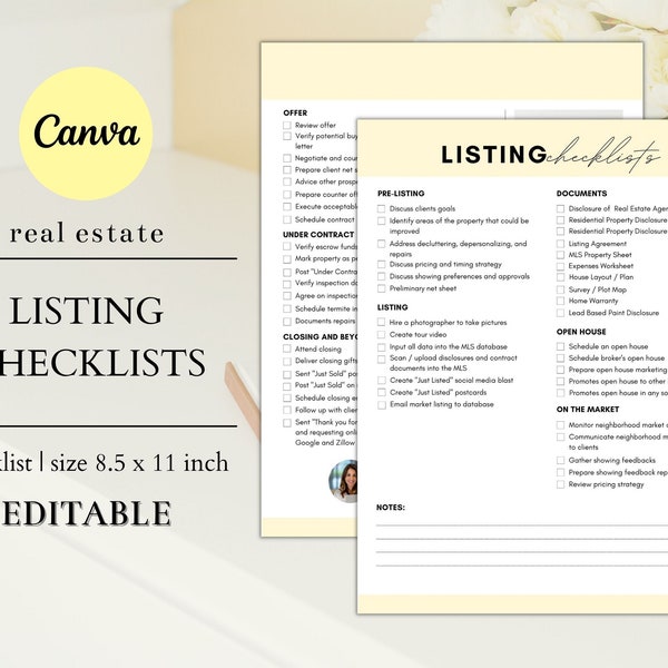 Selling Home Checklist Template - Etsy