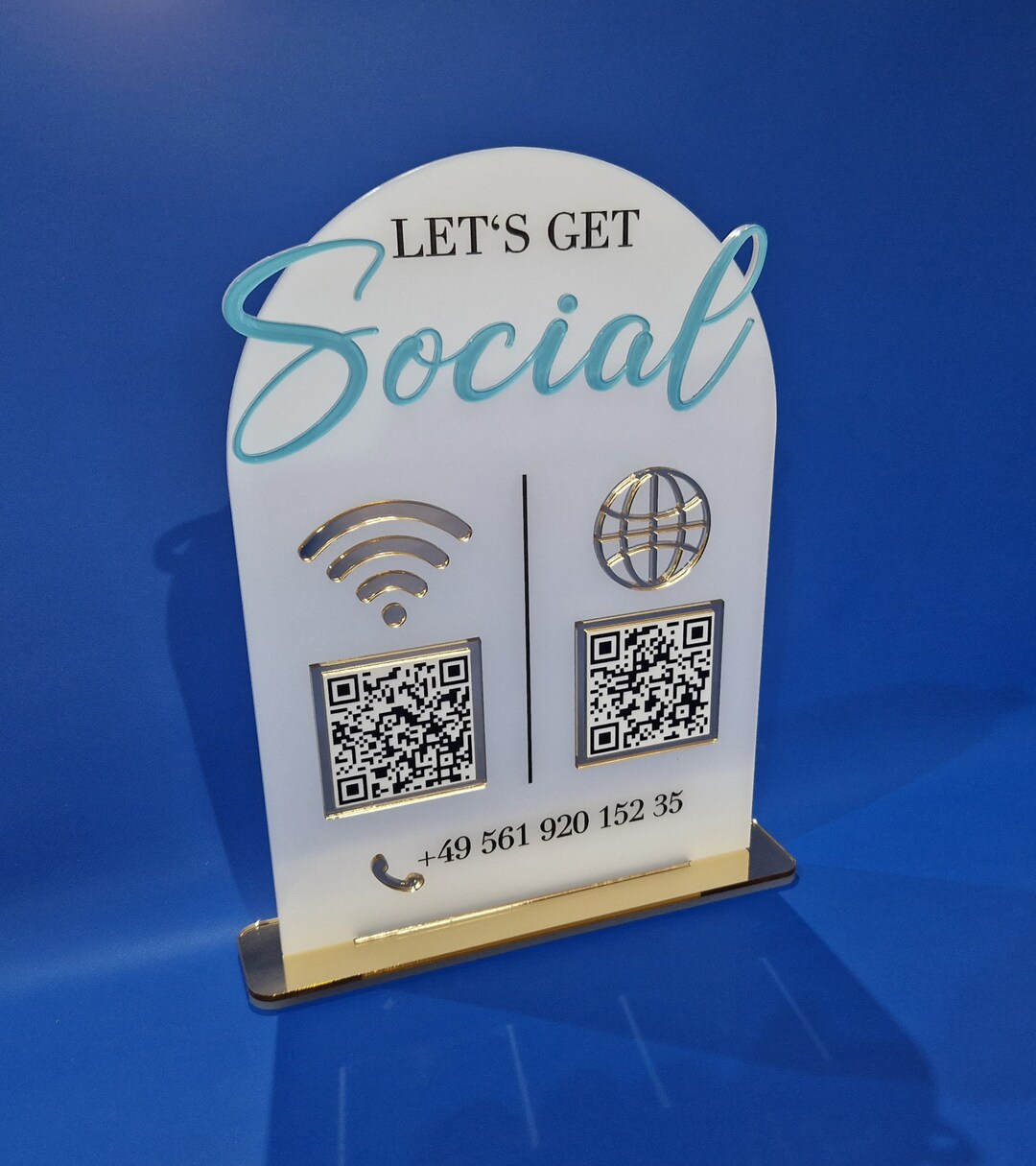 QR Social Media Stand, Display, Business Card, Homepage, Scanning ...