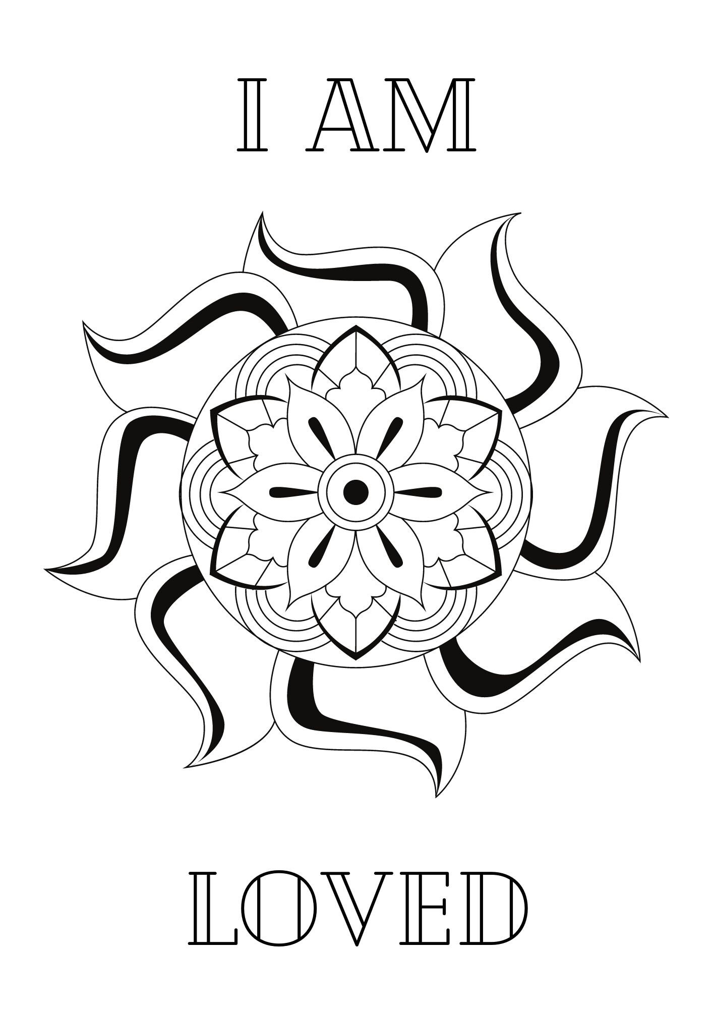 PRINTABLE Affirmation Coloring Sheets - Etsy