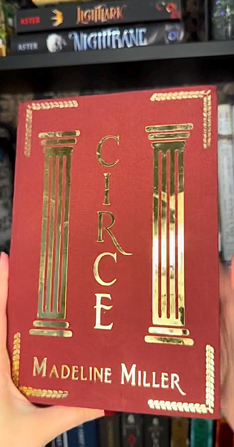 Circe Bookbinding Cover Design PNG File, Vinyl Book Cover Design, Cover ...