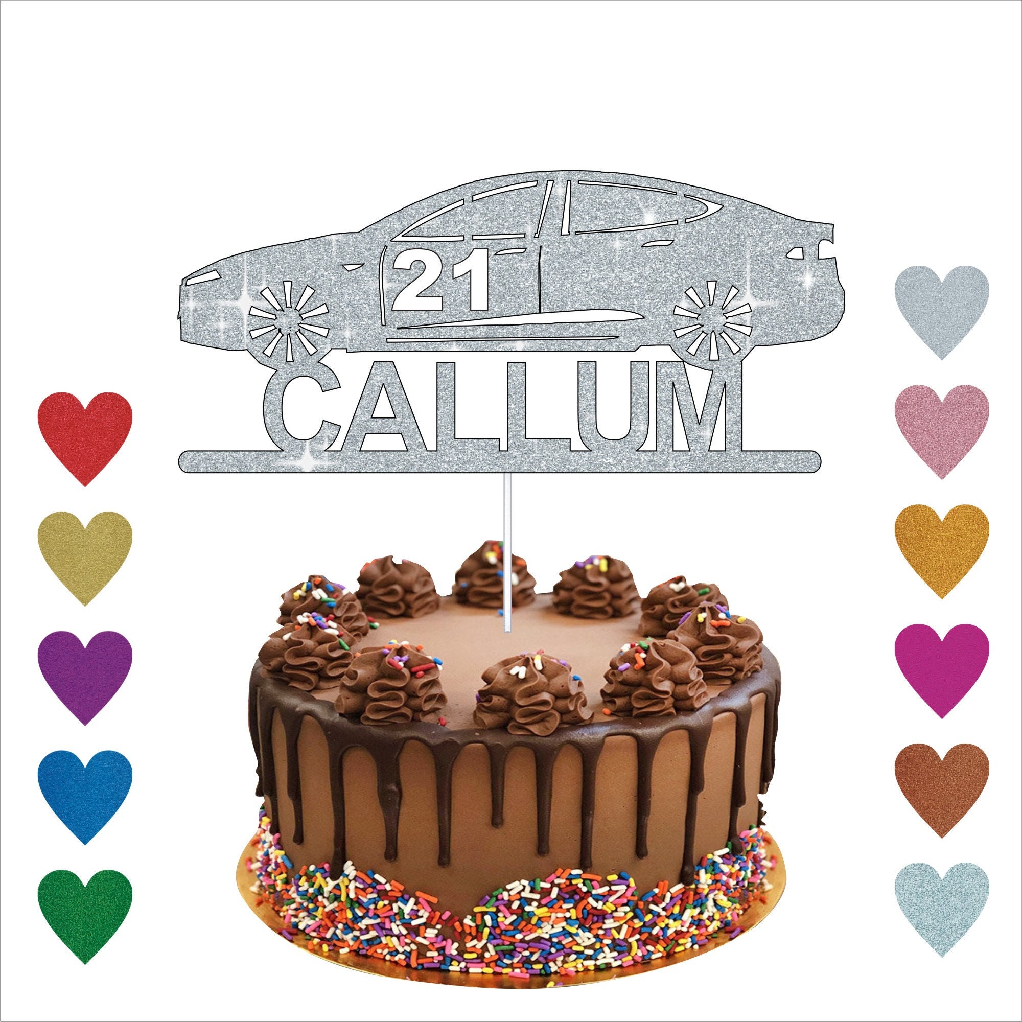 Tesla Car Cake Topper Personalised Tesla Birthday Cake | Etsy