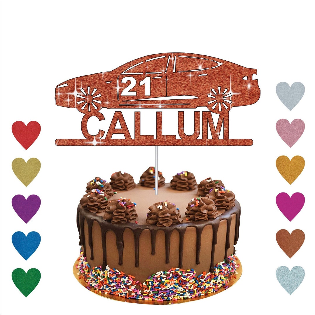 Tesla Car Cake Topper Personalised Tesla Birthday Cake - Etsy