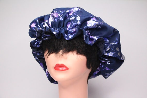 Royal Blue Floral Bonnet - Etsy