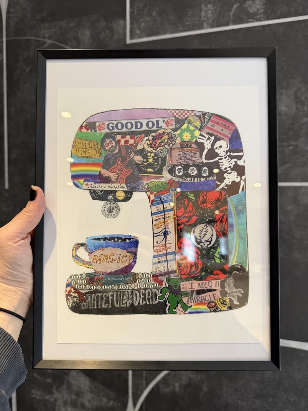Collage “help on the Way” Grateful Dead Art Print – Original Handmade ...