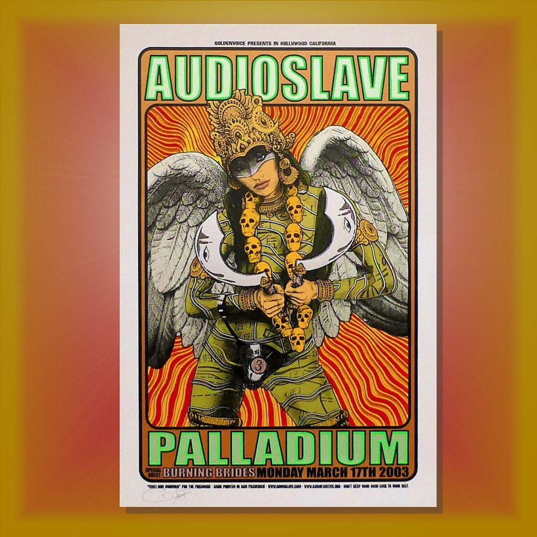 Audioslave Poster by Firehouse 2003 signed - Etsy