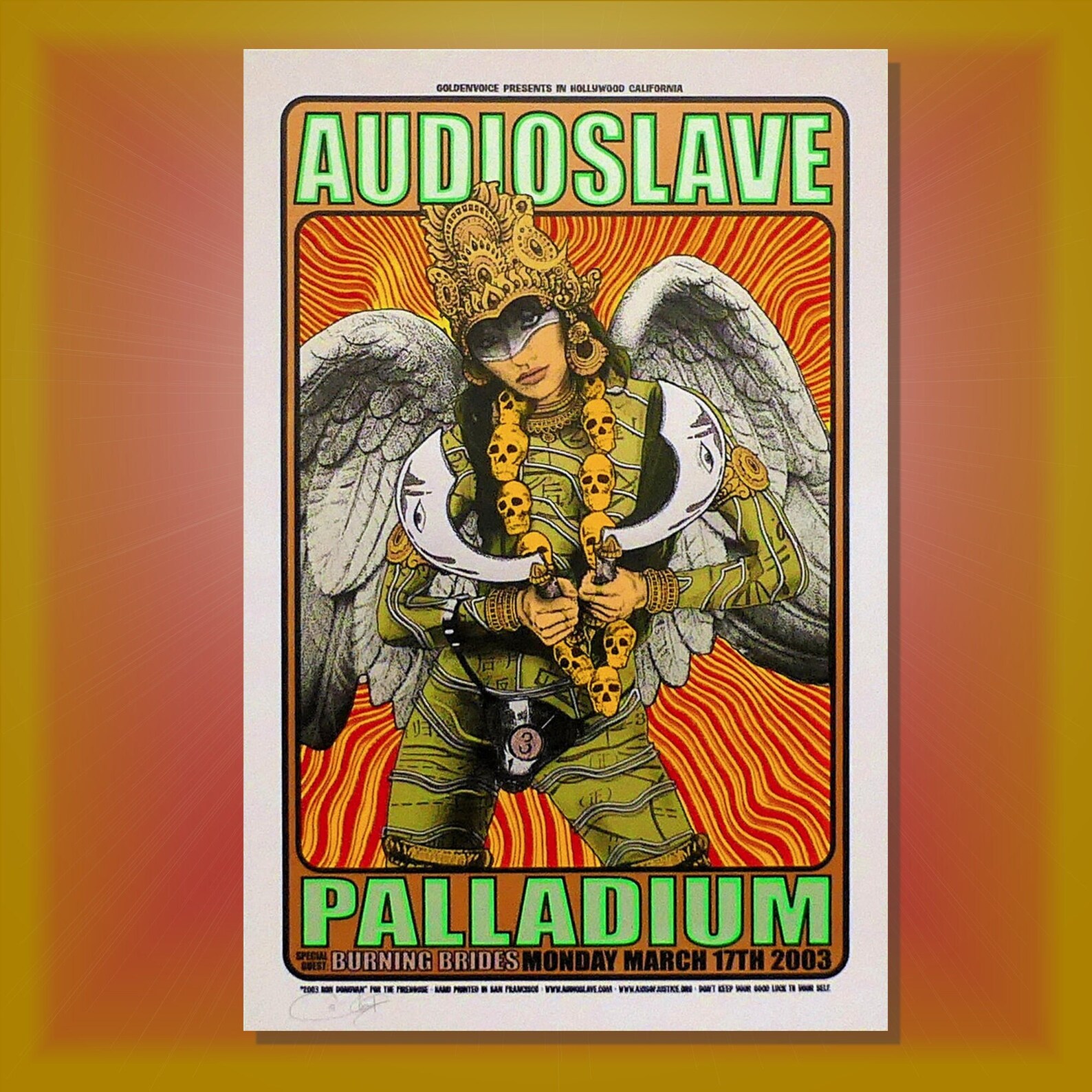 Audioslave Poster by Firehouse 2003 signed - Etsy