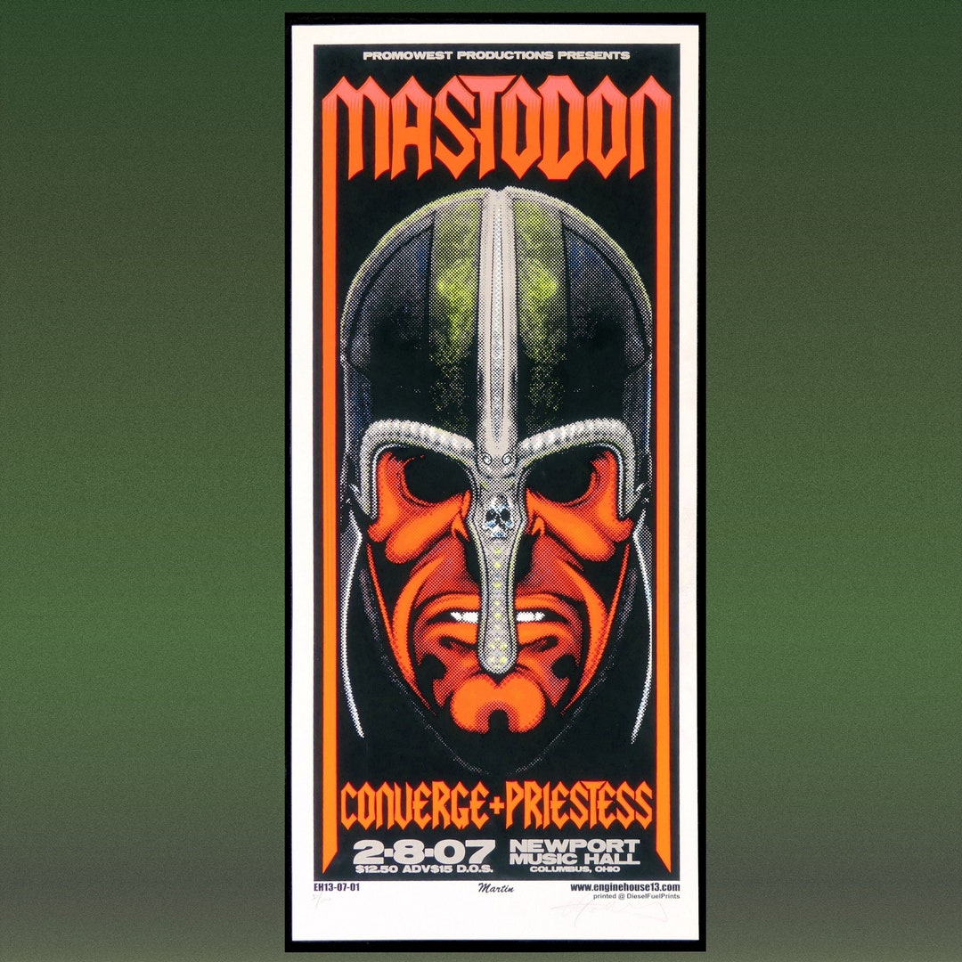 Mastodon Poster by Mike Martin S/N - Etsy