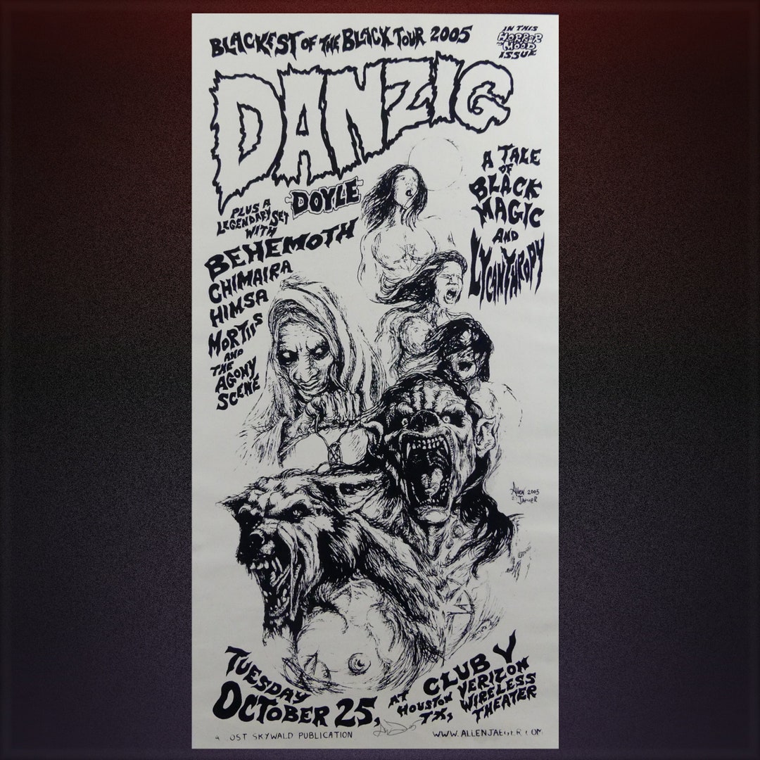 Danzig Poster by Allen Jaeger Keyline Edition Signed - Etsy
