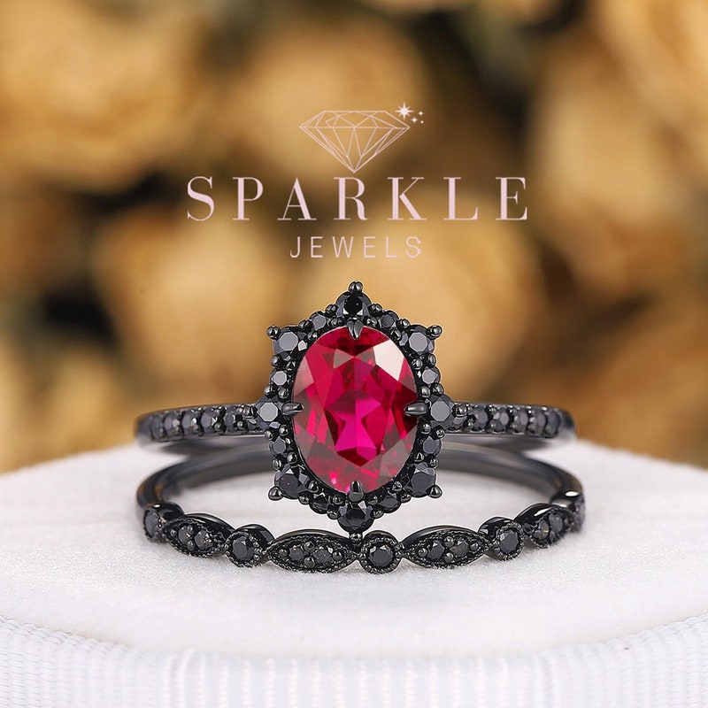 Black Gold Ruby - Etsy