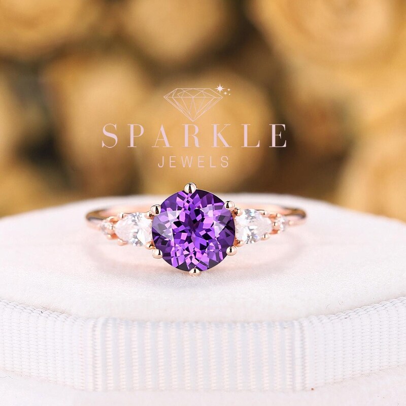 Purple Engagement Rings - Etsy