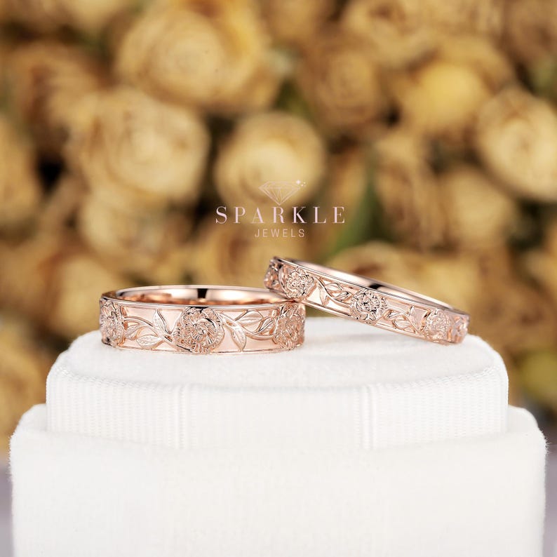 Carnation January Birth Flower Band, Hand Stamp Promise Ring, Nature ...