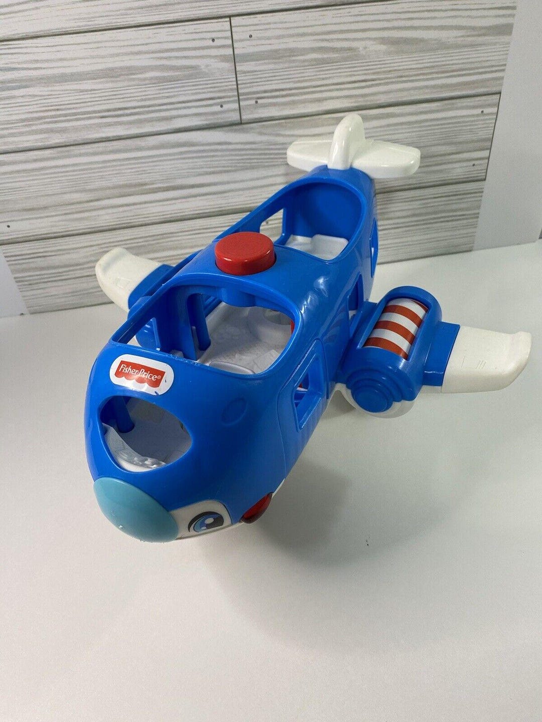 Fisher Price Little People Jet Plane Blue Talking Musical Sounds Tested ...