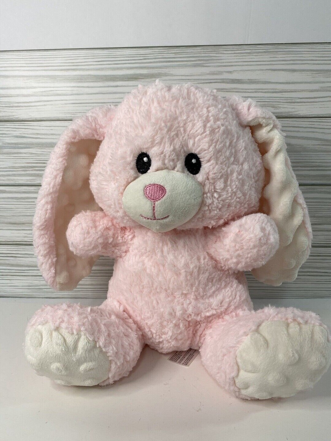 Spark Create Imagine Plush Bunny Pink Rabbit Rattle Chime Crinkle Toy ...
