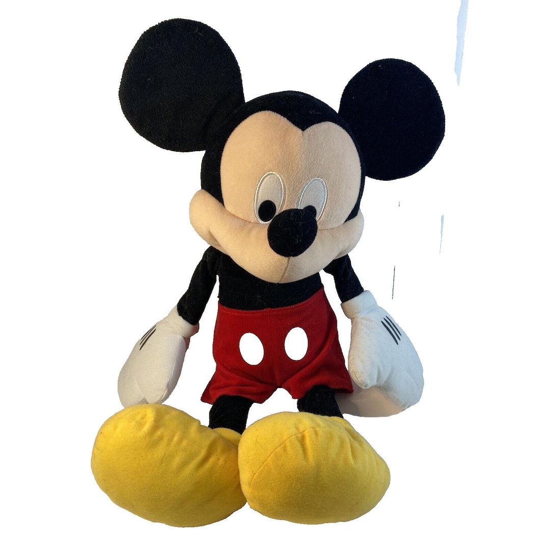 Mickey Mouse Plush Disney Authentic Disney Stuffed Doll Toy Large 24 ...