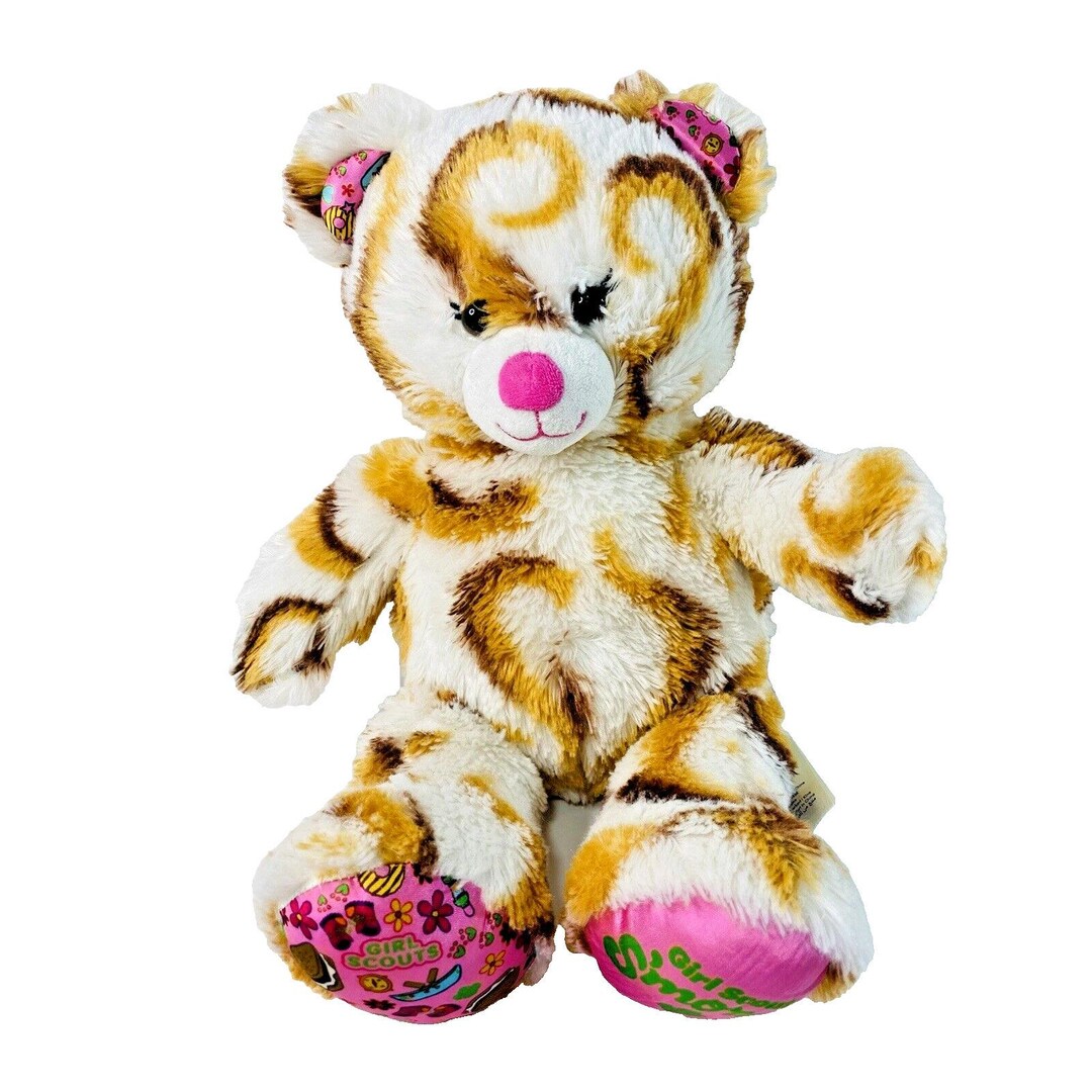 Build A Bear BAB Girl Scout Smores Bear Plush 15 Caramel Swirl Smores ...