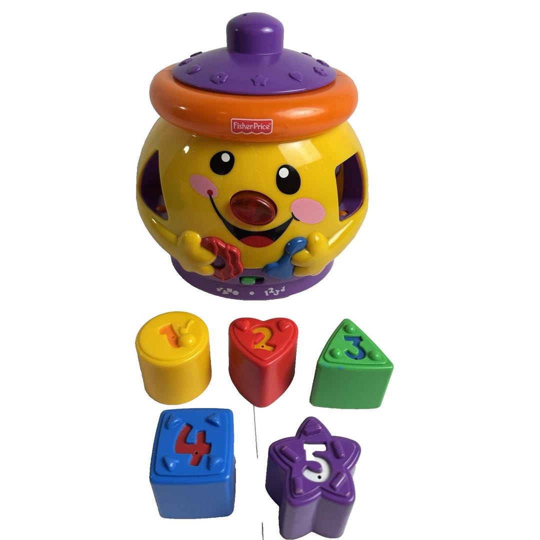 Fisher Price Cookie Shape Surprise Laugh & Learn Cookie Jar Sounds ...