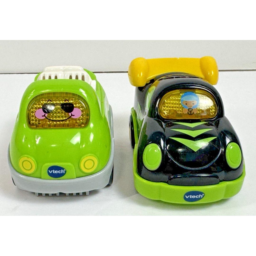Vtech Go Go Smart Wheels Vehicles Black Green Race Car & Green ...