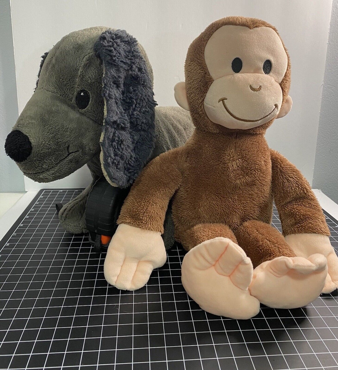 Kohl's Cares Curious George & Charlie Plush Brown Monkey - Grey Dog 15 ...