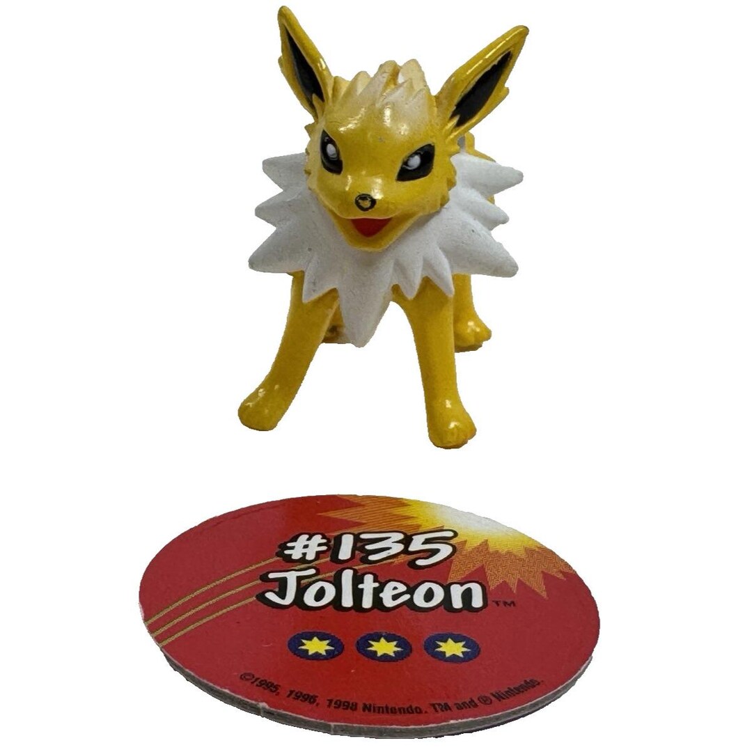 Pokemon Tomy Jolteon Figure With Pog/disc CGTSJ Monster Collection ...