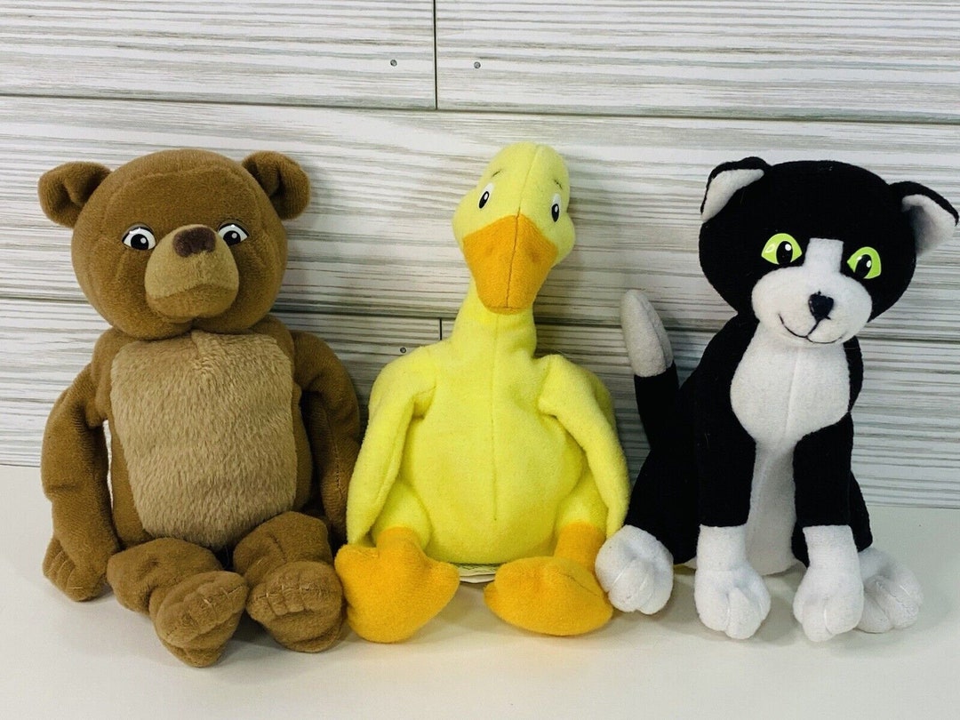 Maurice Sendak Little Bear Duck & Cat Plush Stuffed Animal Toy Doll ...
