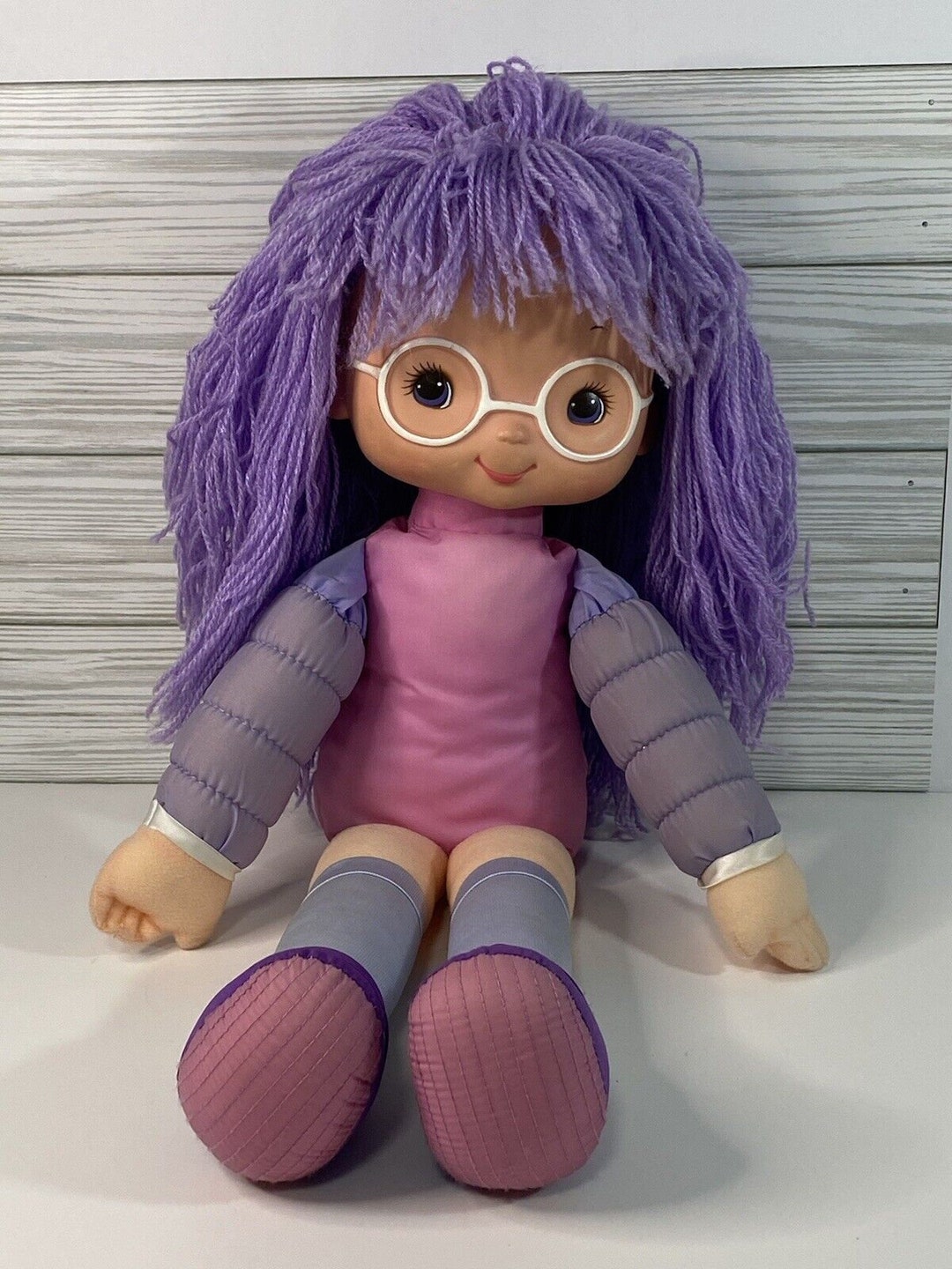 Mattel Hallmark Rainbow Brite SHY VIOLET Plush 20 Doll Vintage 1984 no ...