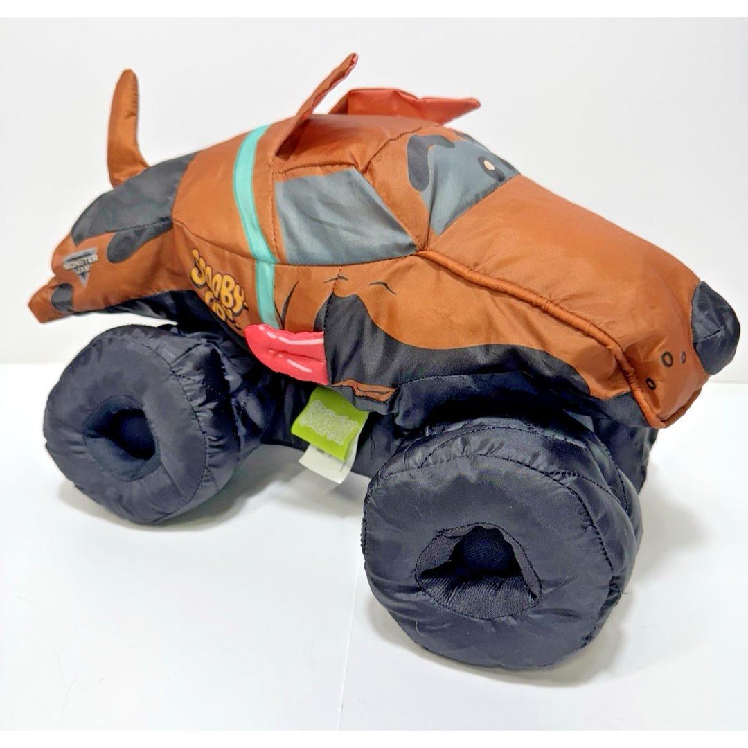 Scooby Doo Monster Jam Monster Truck Plush Nylon Stuffed Animal Dog 14 ...
