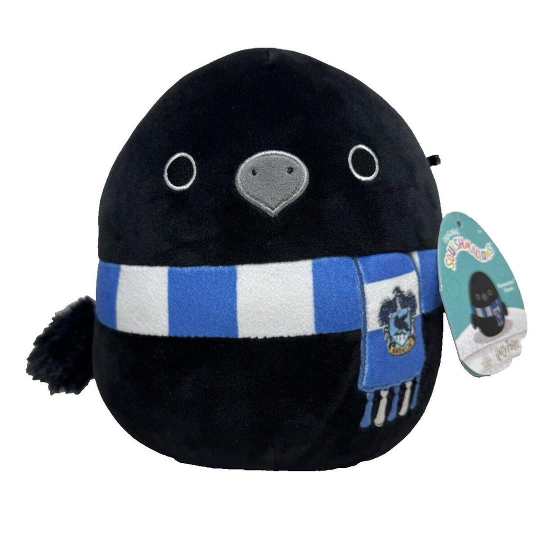 Squishmallow Harry Potter 8 Ravenclaw Raven Kellytoy Plush Black With ...