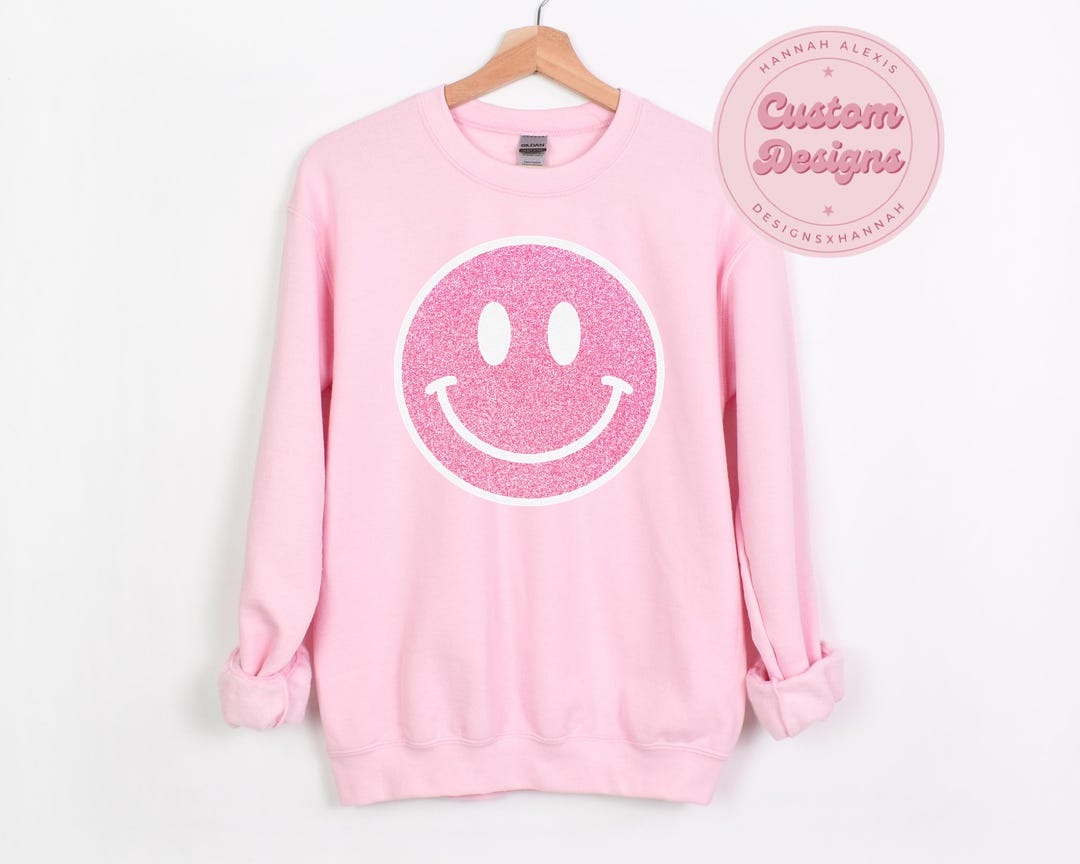 Smiley PNG Bundle, Set of 5 Varsity Smiley Pngs, Smiley Face Valentines ...